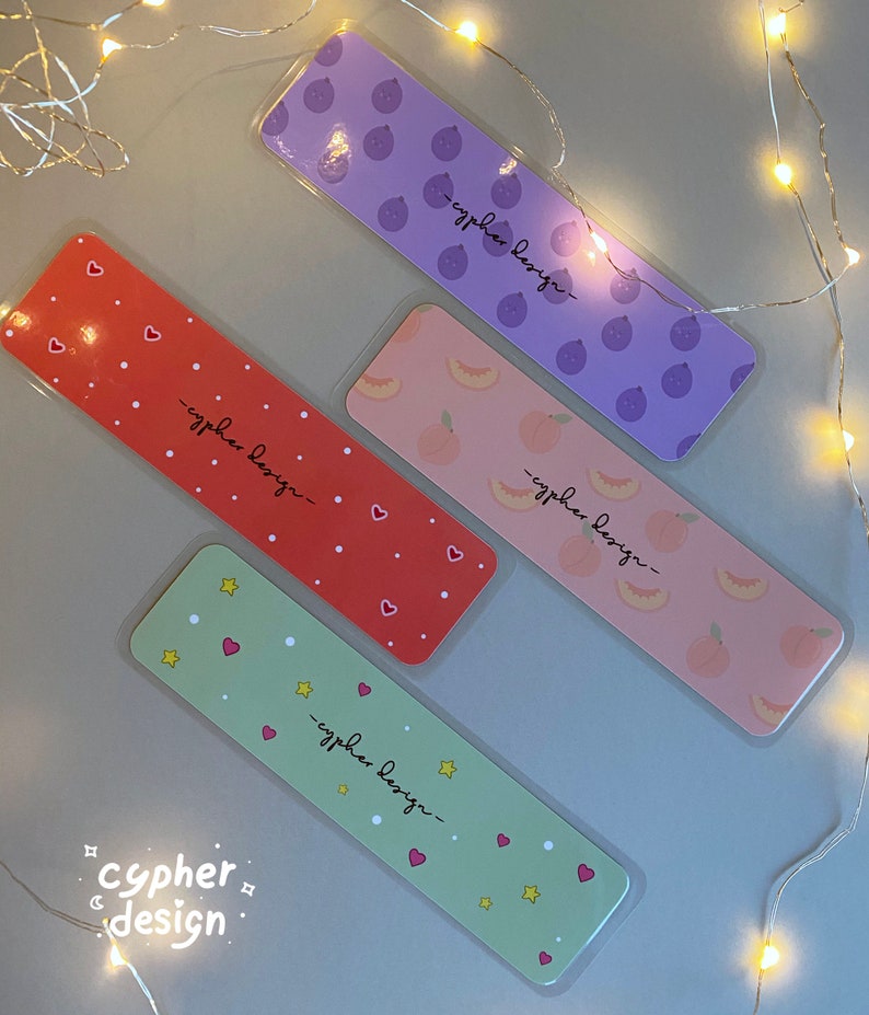 BTS Bookmark Fruit Theme Gift BTS Design Kpop Bookmark | Etsy