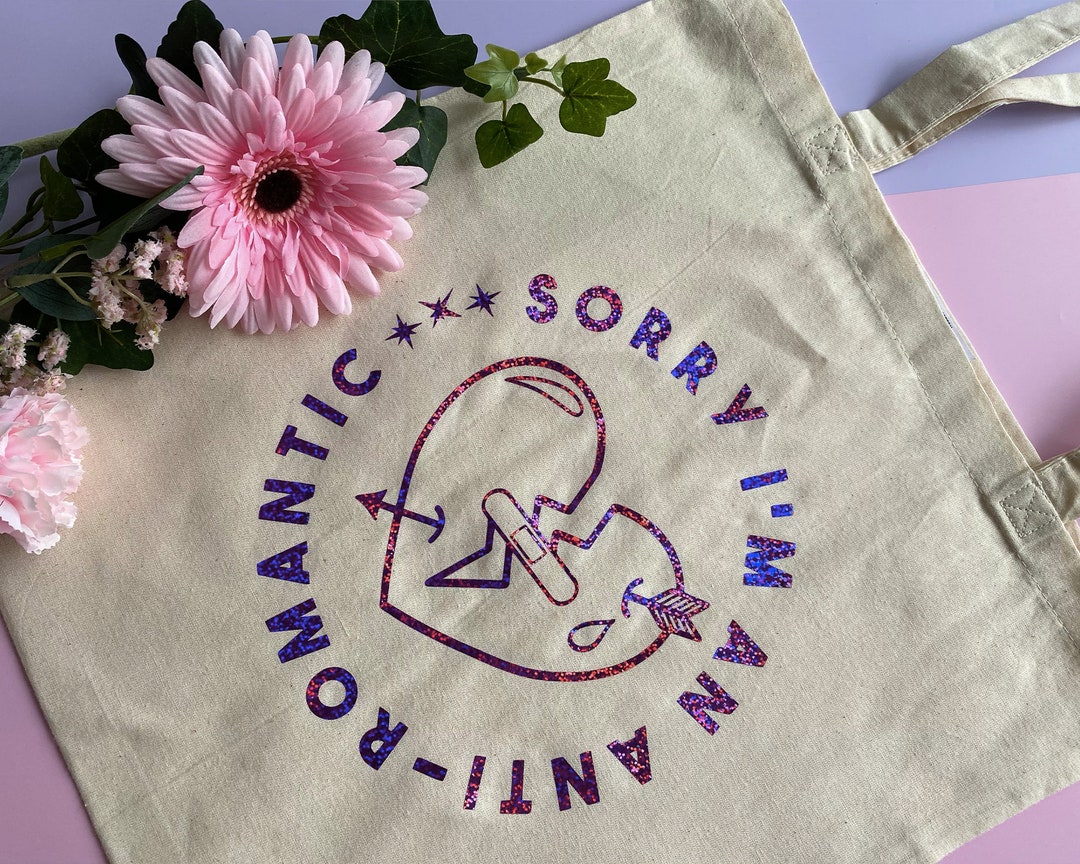 TXT Tote Bag Anti-romantic 100% Cotton Heat Transfer Vinyl, K-pop ...