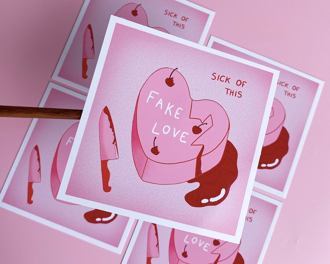 BTS Art Print, Fake Love, Cute Aesthetic, Bangtan Sonyeondan, Kpop Wall ...