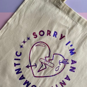 TXT Tote Bag Anti-romantic 100% Cotton Heat Transfer Vinyl, K-pop ...