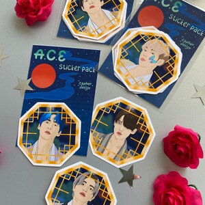 ACE Kpop, Sticker Pack, Laptop Stickers, Kpop Decal, Goblin, Framed ...