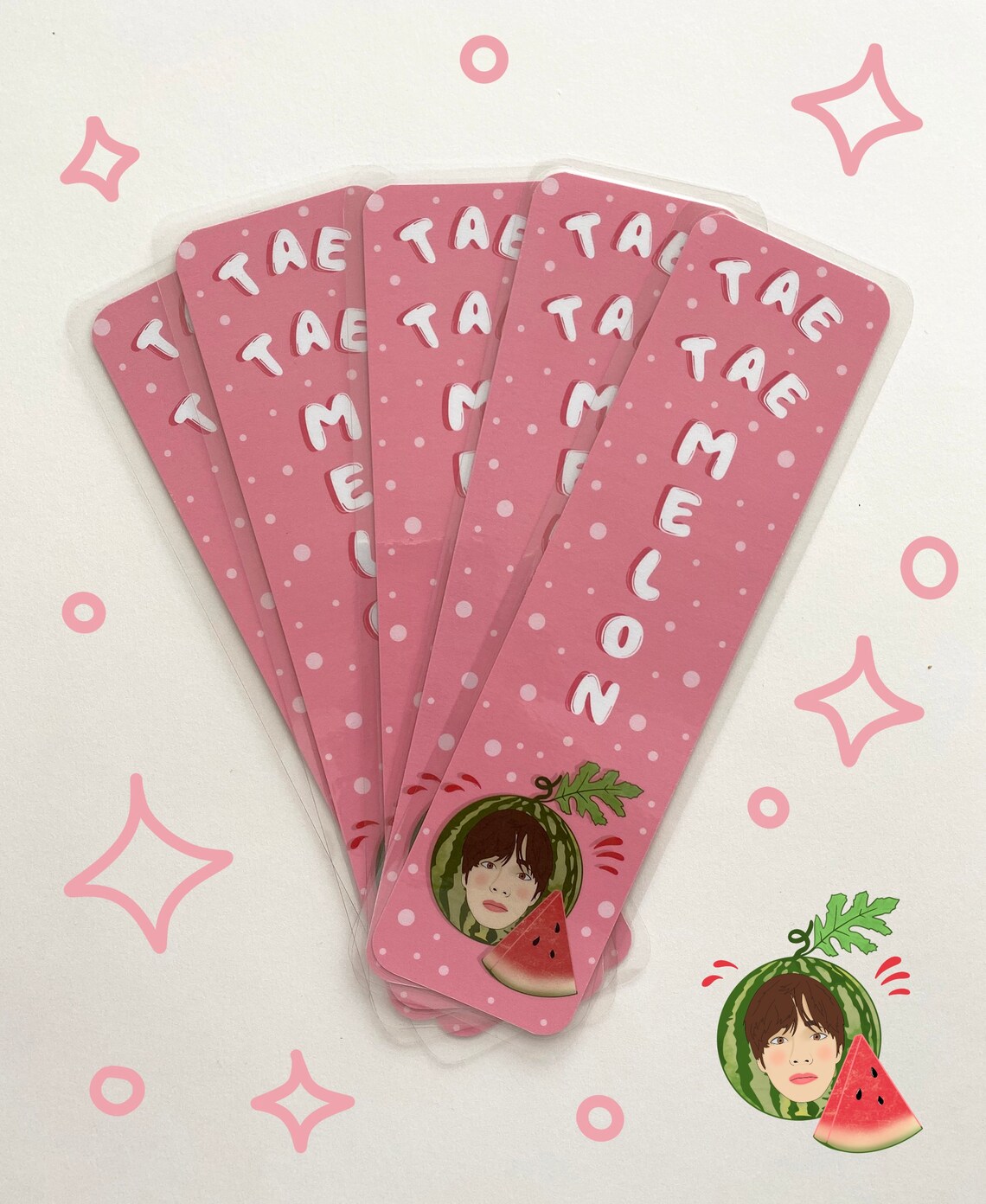 BTS Bookmark Cute Fruit Kpop Bookmark Park Jimin Jungkook | Etsy