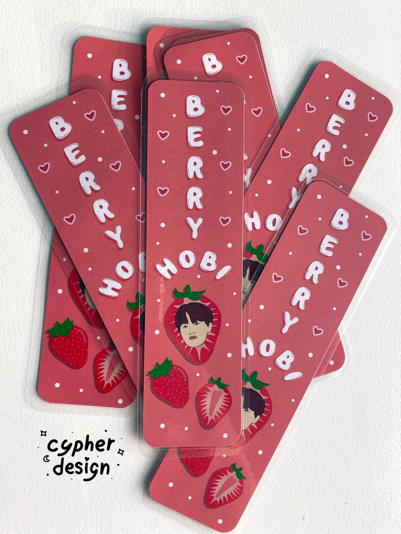 BTS Bookmark Fruit Theme Gift BTS Design Kpop Bookmark | Etsy