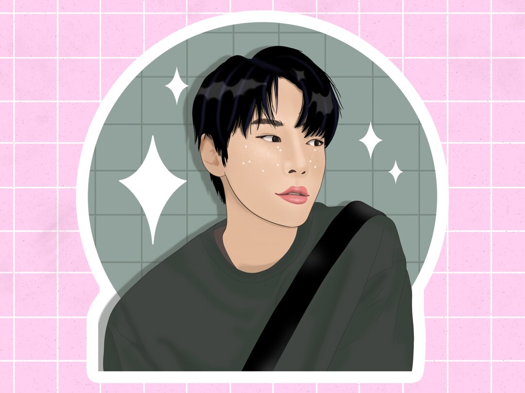 NCT Sticker, Doyoung, Die Cut Sticker, Kpop Decor, Kpop Decal, Glossy ...
