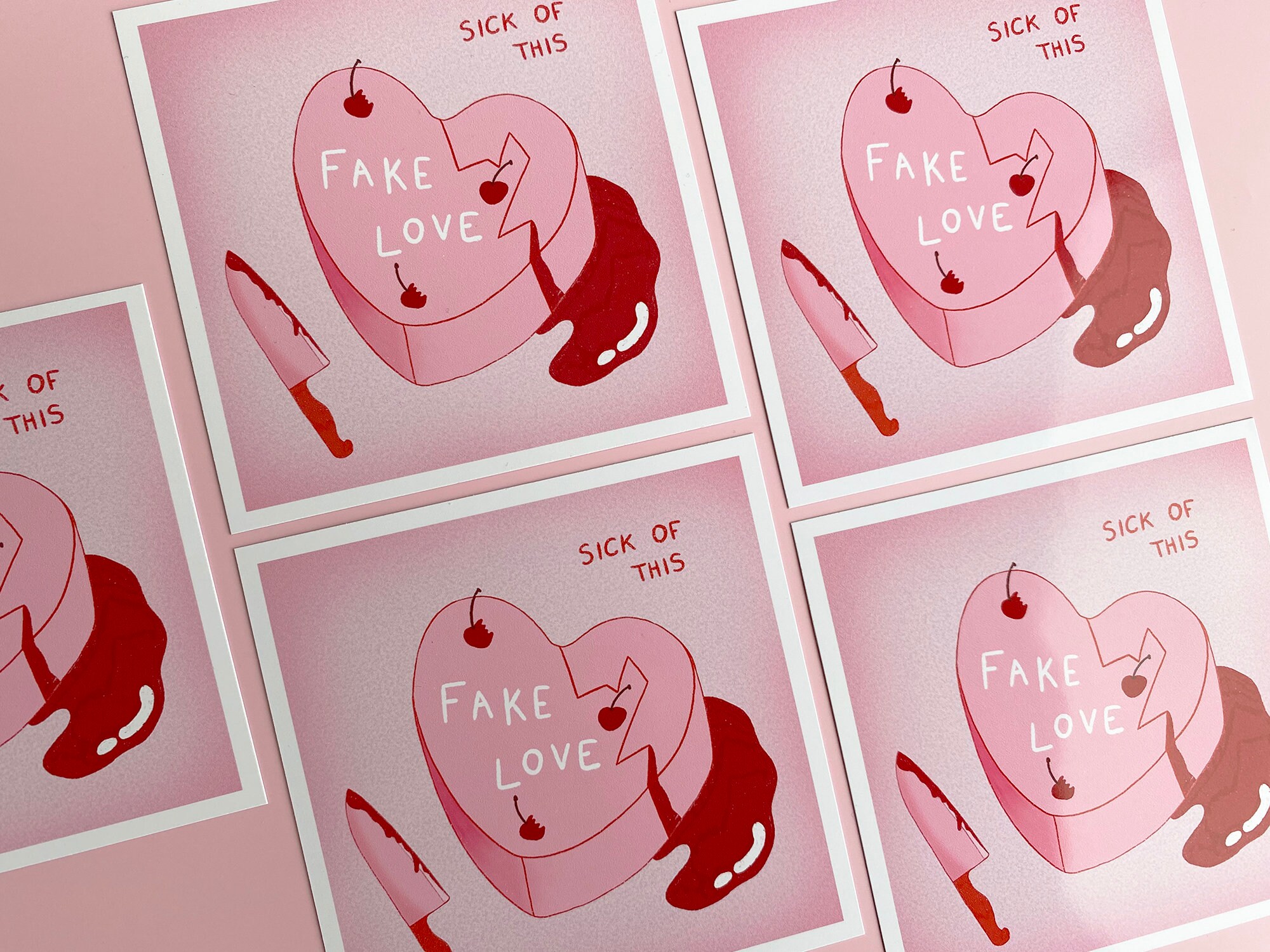 BTS Art Print, Fake Love, Cute Aesthetic, Bangtan Sonyeondan, Kpop Wall ...