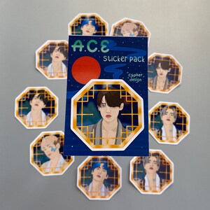 ACE Kpop, Sticker Pack, Laptop Stickers, Kpop Decal, Goblin, Framed ...