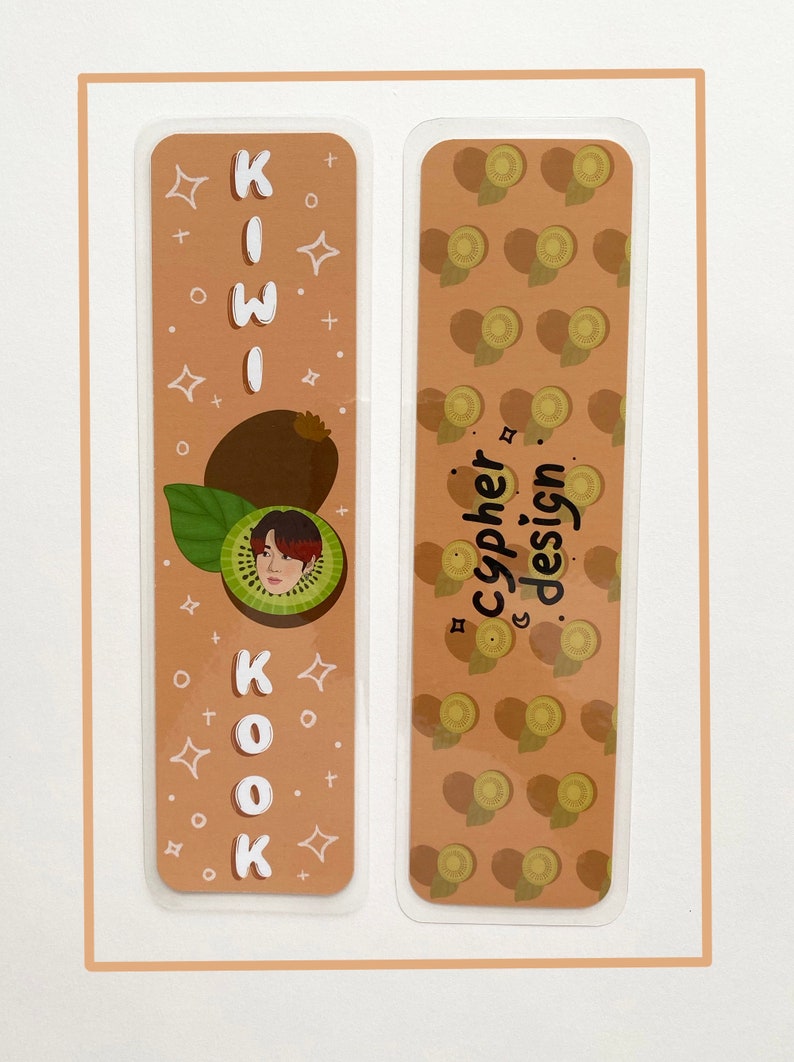 BTS Bookmark Cute Fruit Kpop Bookmark Park Jimin Jungkook | Etsy