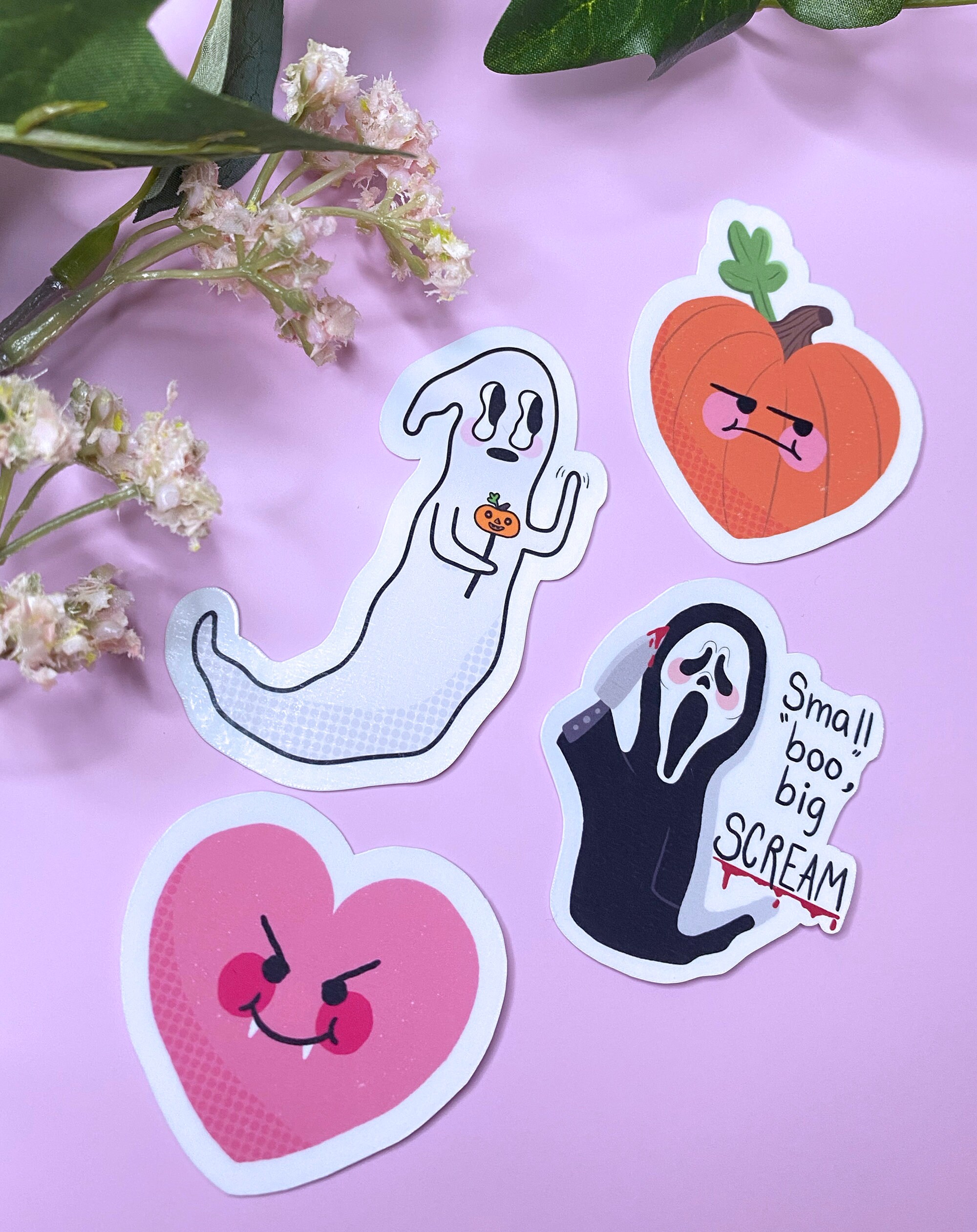 Ghost Sticker, Scream, Glossy Decal, Gothic Sticker, Kawaii Aesthetic ...