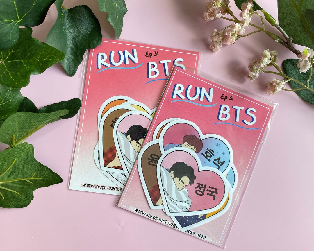BTS Sticker Pack, Bangtan Sonyeondan, Run BTS, BTS Decal, Bts Laptop ...
