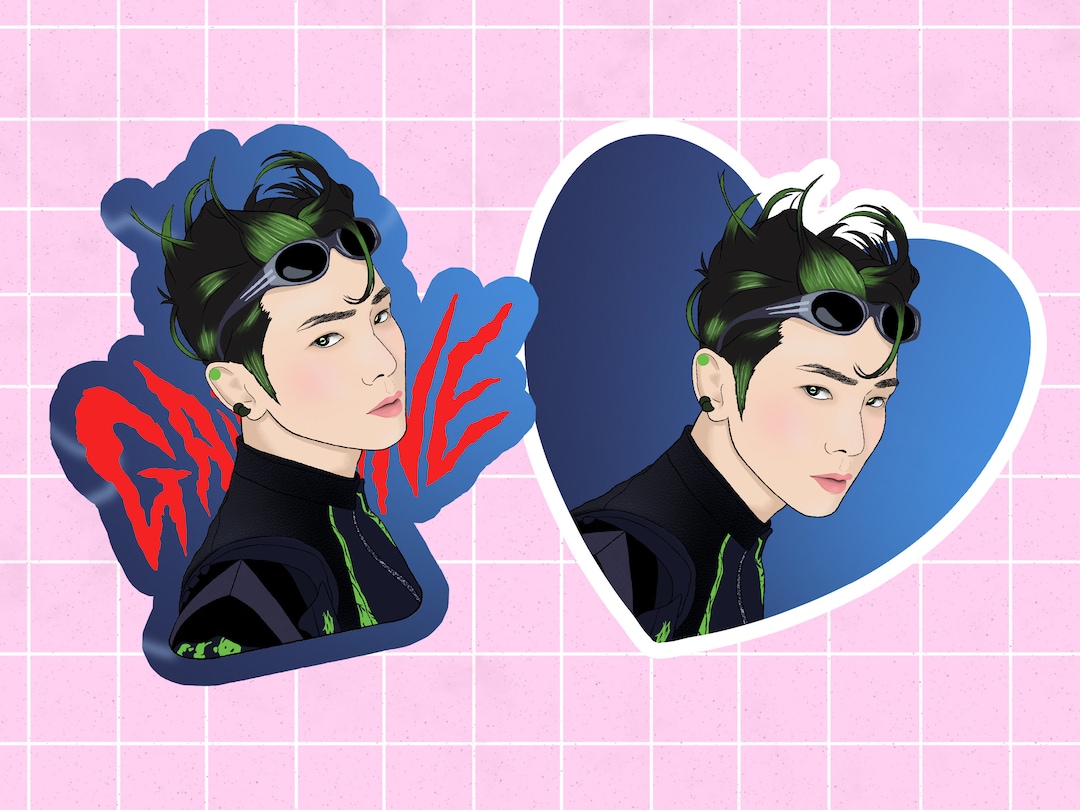 Shinee Sticker, Kim Kibum, Key Gasoline, Glossy Decal, Die Cut Sticker ...