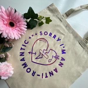 TXT Tote Bag Anti-romantic 100% Cotton Heat Transfer Vinyl, K-pop ...