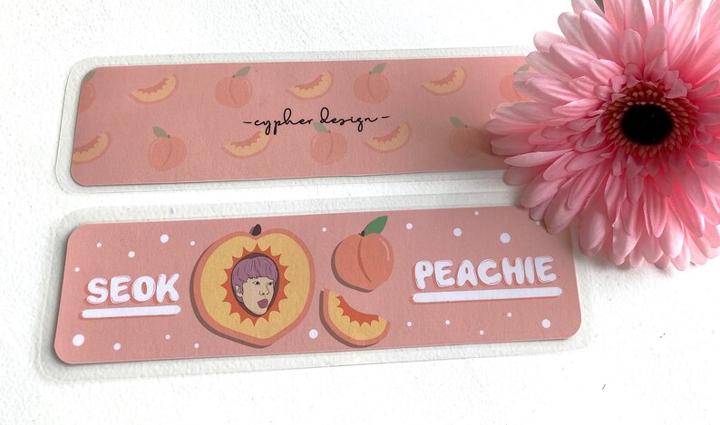BTS Bookmark Fruit Theme Gift BTS Design Kpop Bookmark | Etsy