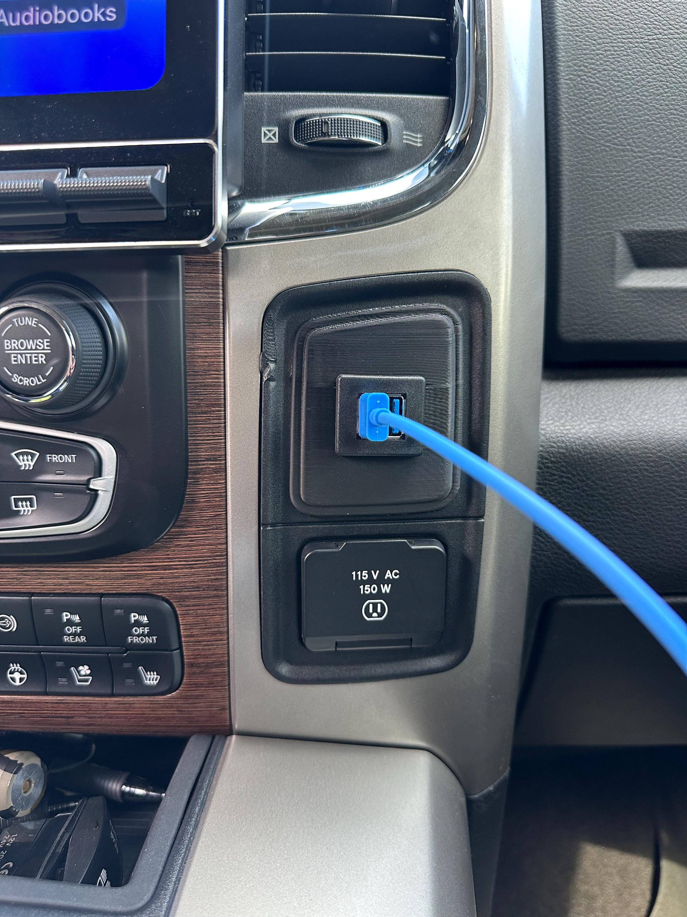 4th Generation Ram 2500/3500 Dash Coin Cubby USB Panel Insert - Add USB ...