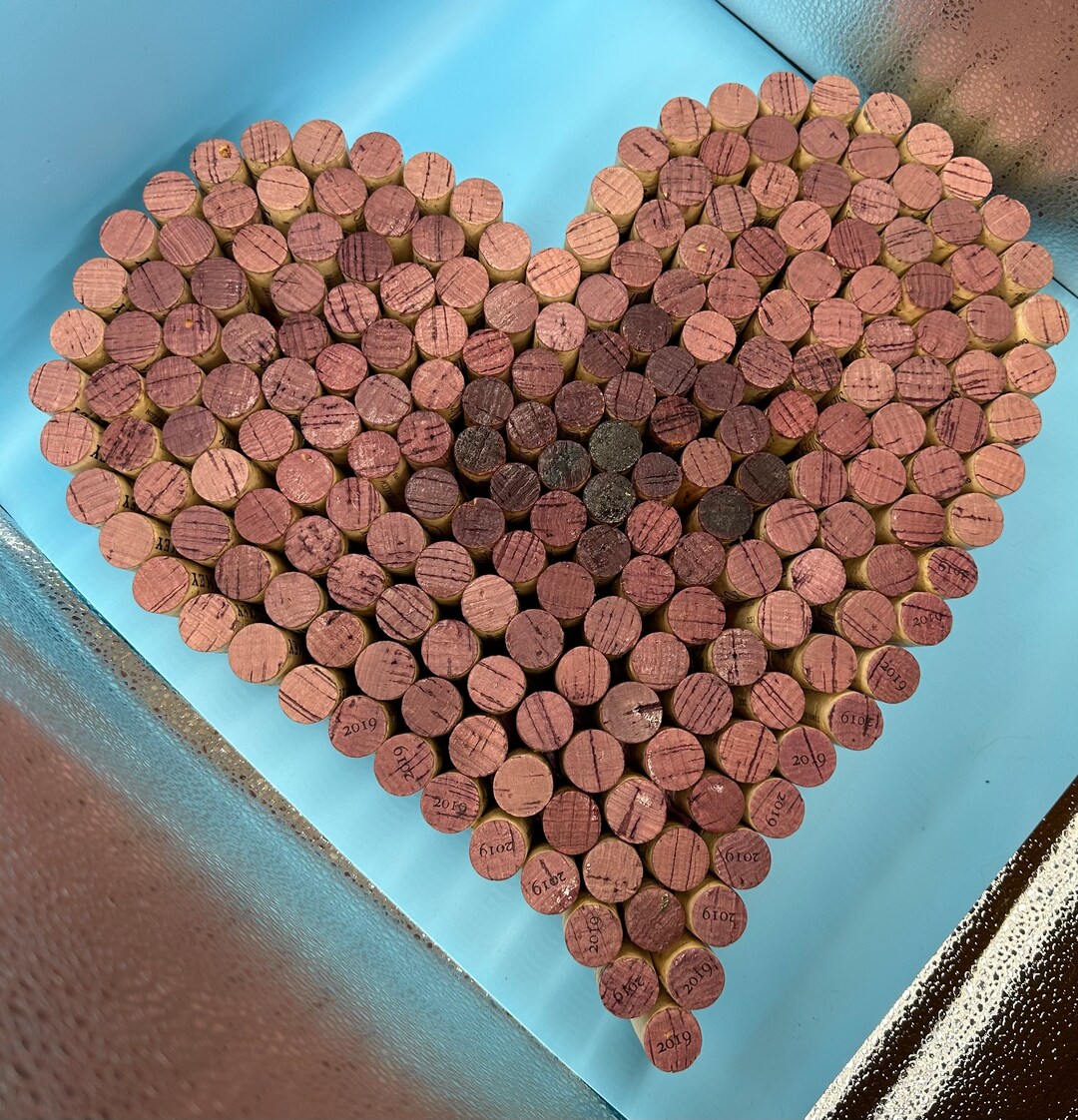 Large Heart Made Out of Corks From Twomey Timeless and - Etsy