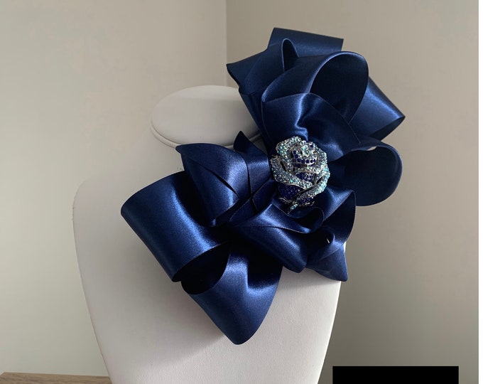 Multi-colored Flower Brooch Shoulder Corsage With Rhinestones Formal ...
