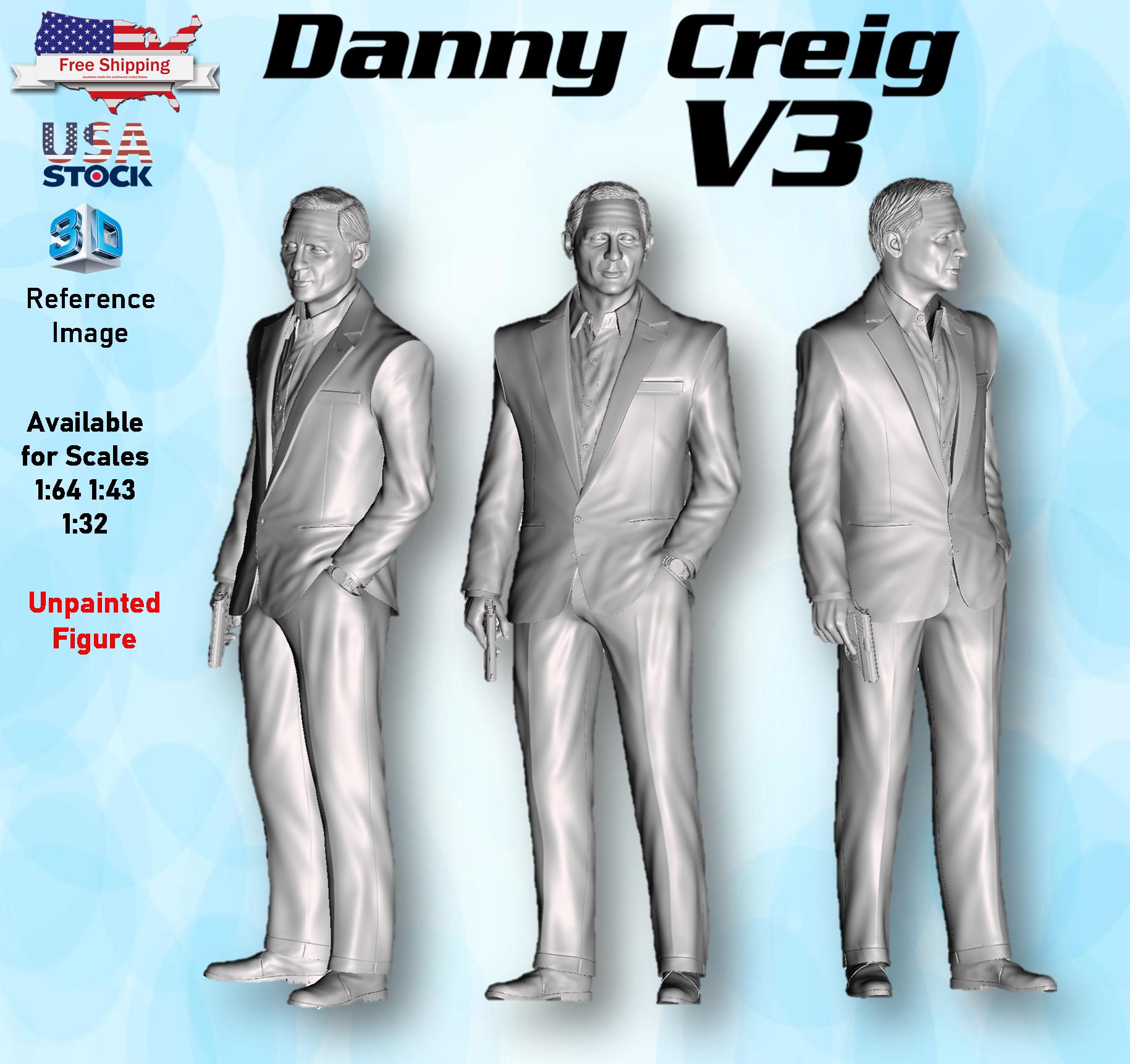 The British Agent UNPAINTED Resin Figures 1/64 1/43 1/32 Scale USA ...