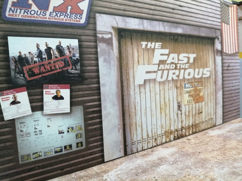 Instant Download Printable Ther Fast & Furious Display Garage 1/18 ...