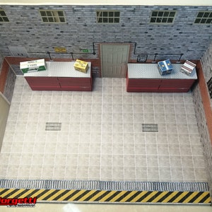 Instant Download Printable Garage Diorama Display 1/18 Scale (with ...
