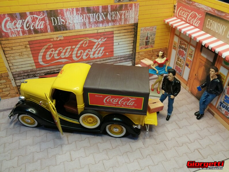 Instant Download Printable Diorama Coca-cola Retro 1/18 Scale - Etsy