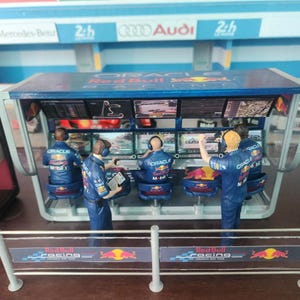 Red Bull F1 Pit Wall Set 1/18 Scale Diorama (handmade Accessory) - Etsy