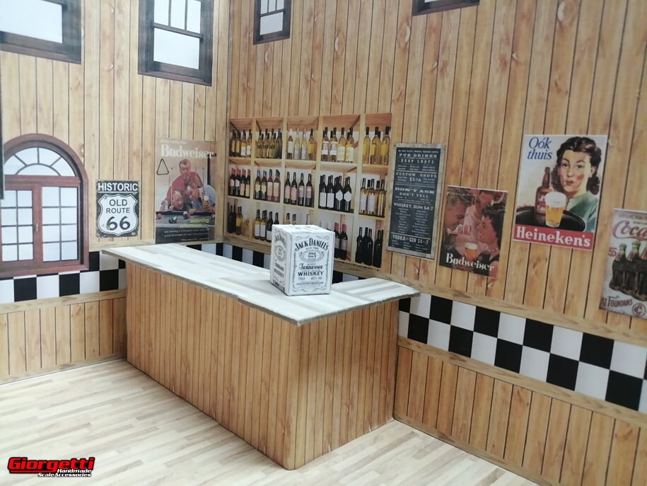 Printable Retro Diorama Garage Display 1/18 Scale - Etsy