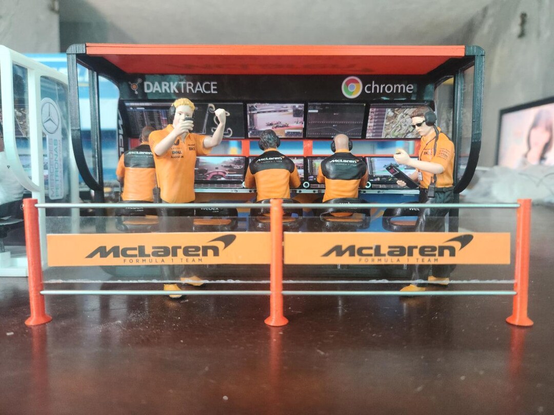 Mclaren F1 Pit Wall Set 1/18 Scale Diorama handmade Accessory - Etsy