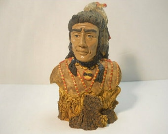 Red Indian Statue - Etsy