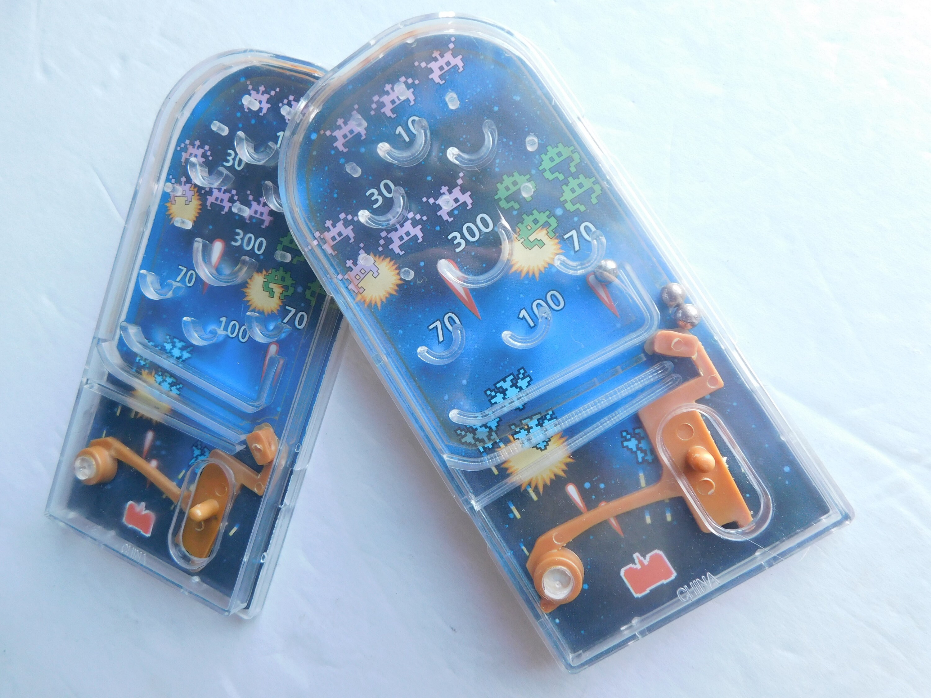 3x Classic Pinball Pocket Arcade Games Handheld Toys Pretend Play Vtg ...