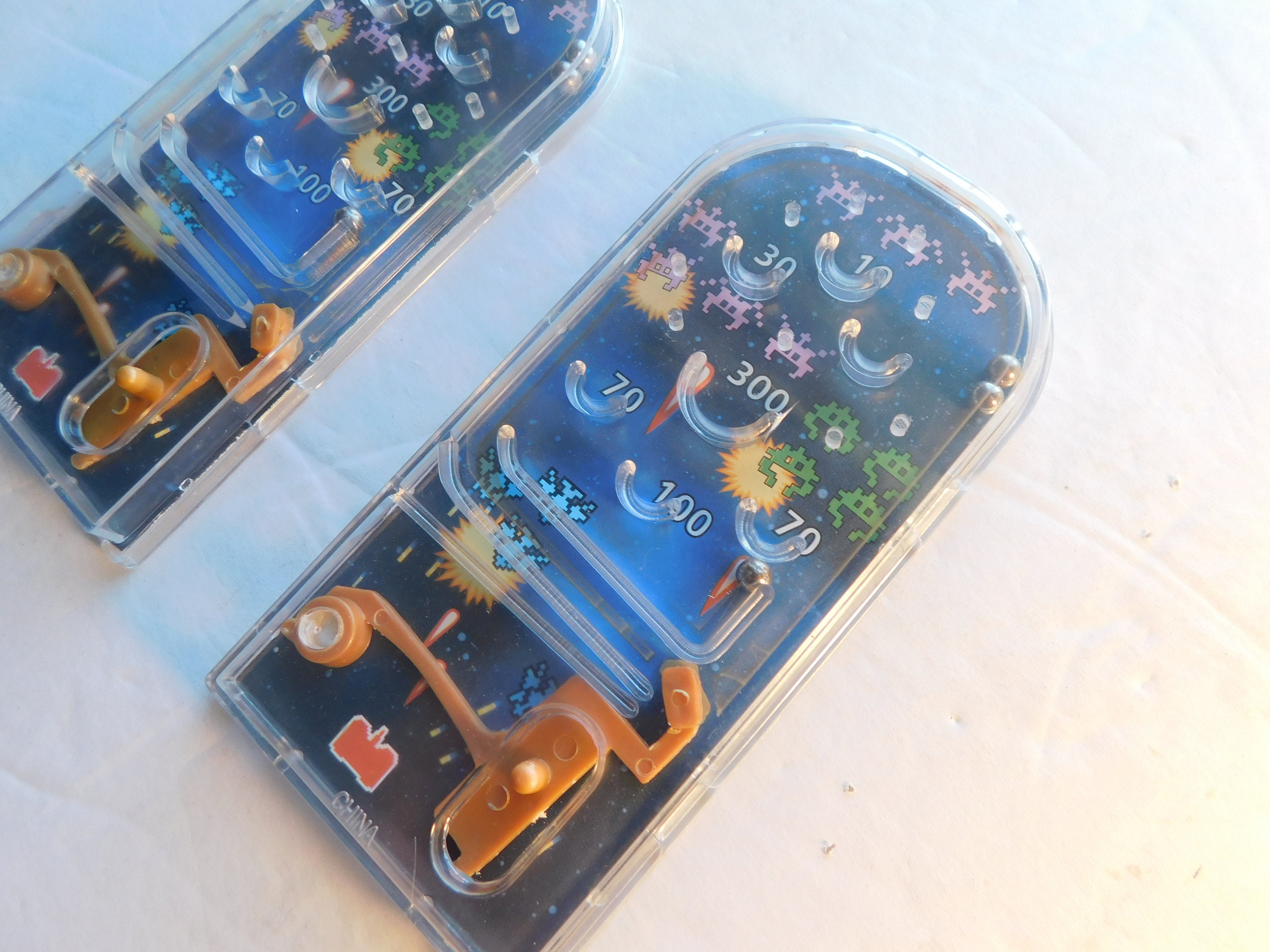 3x Classic Pinball Pocket Arcade Games Handheld Toys Pretend Play Vtg ...