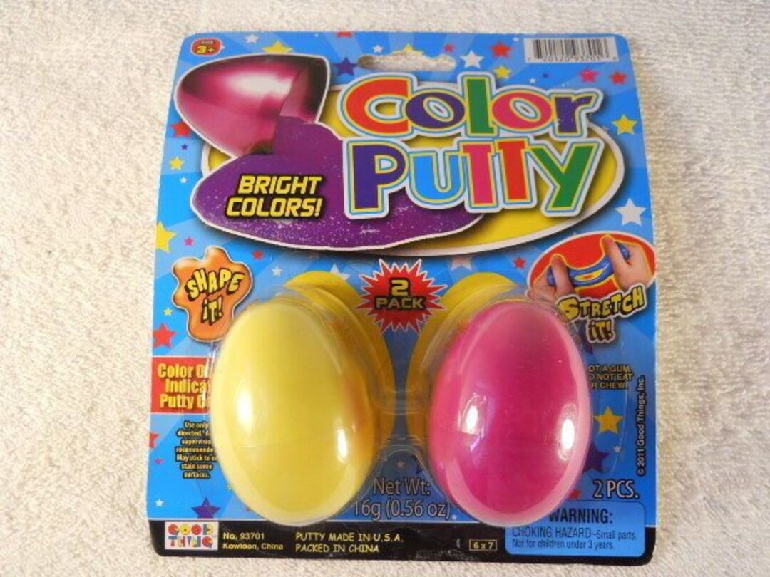 Good Things Inc. Color Putter Silly Putty 2 Color Eggs 2 Pack - Etsy