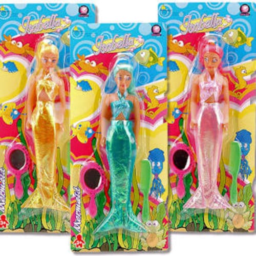 Mermaids Toy Mermaid Colorful Doll Neon Colors Dolls in 3 Asst Colors ...