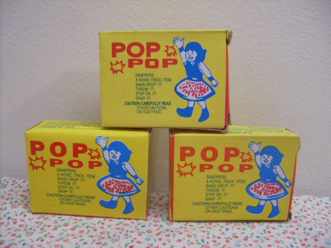 6 Vtg Snappers Pop Snaps 50 per Box Birthday Party New Years 4 of July ...