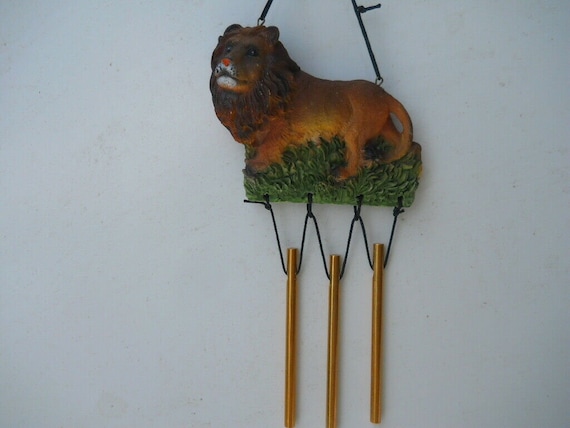 Lion Windchimes Chimes Garden Decor Home Interiors New Vtg | Etsy