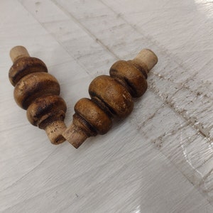 Salvage Furniture Wood Carved Woodworking Columns Shaped Cylinder ...