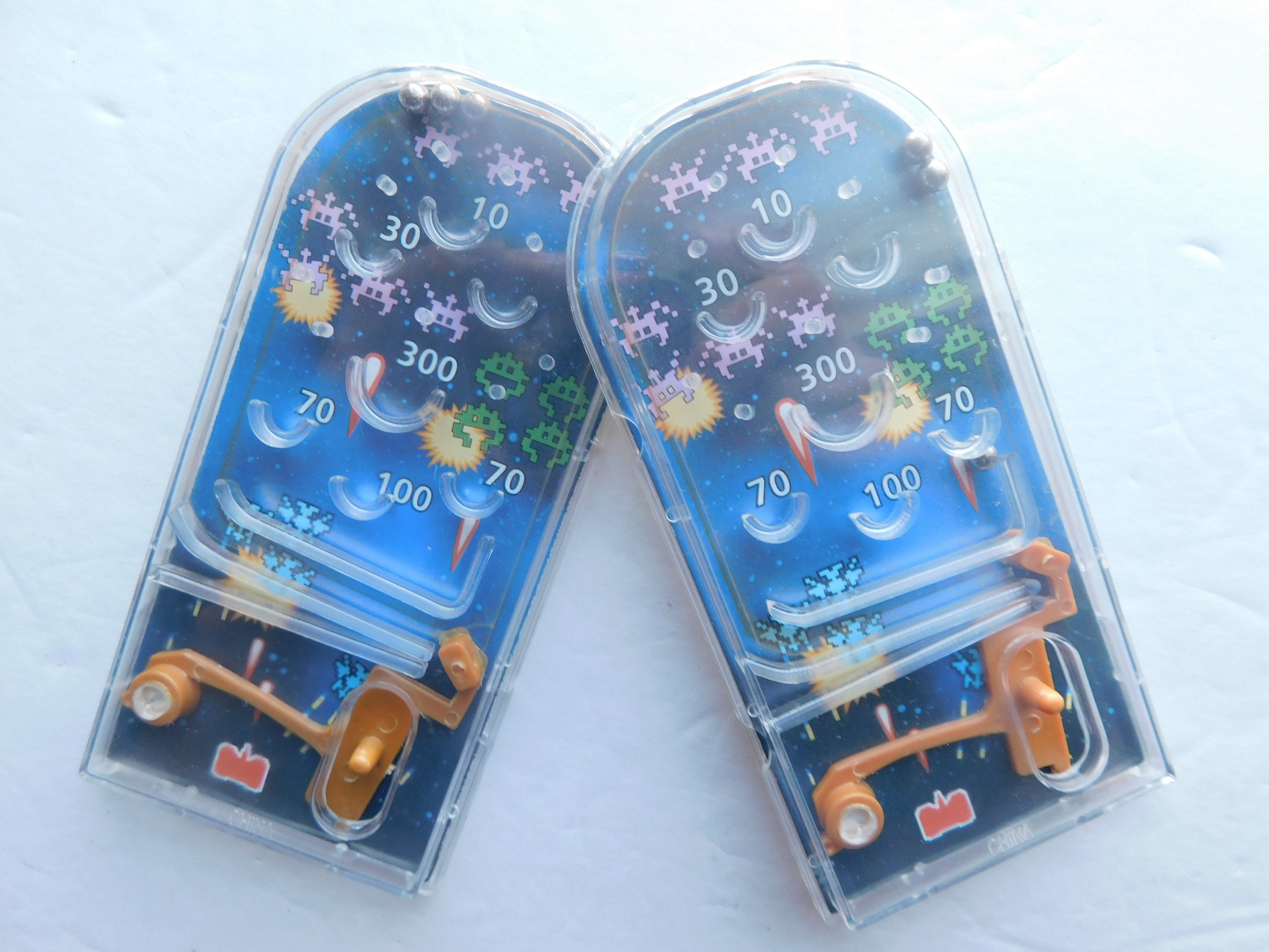 3x Classic Pinball Pocket Arcade Games Handheld Toys Pretend Play Vtg ...