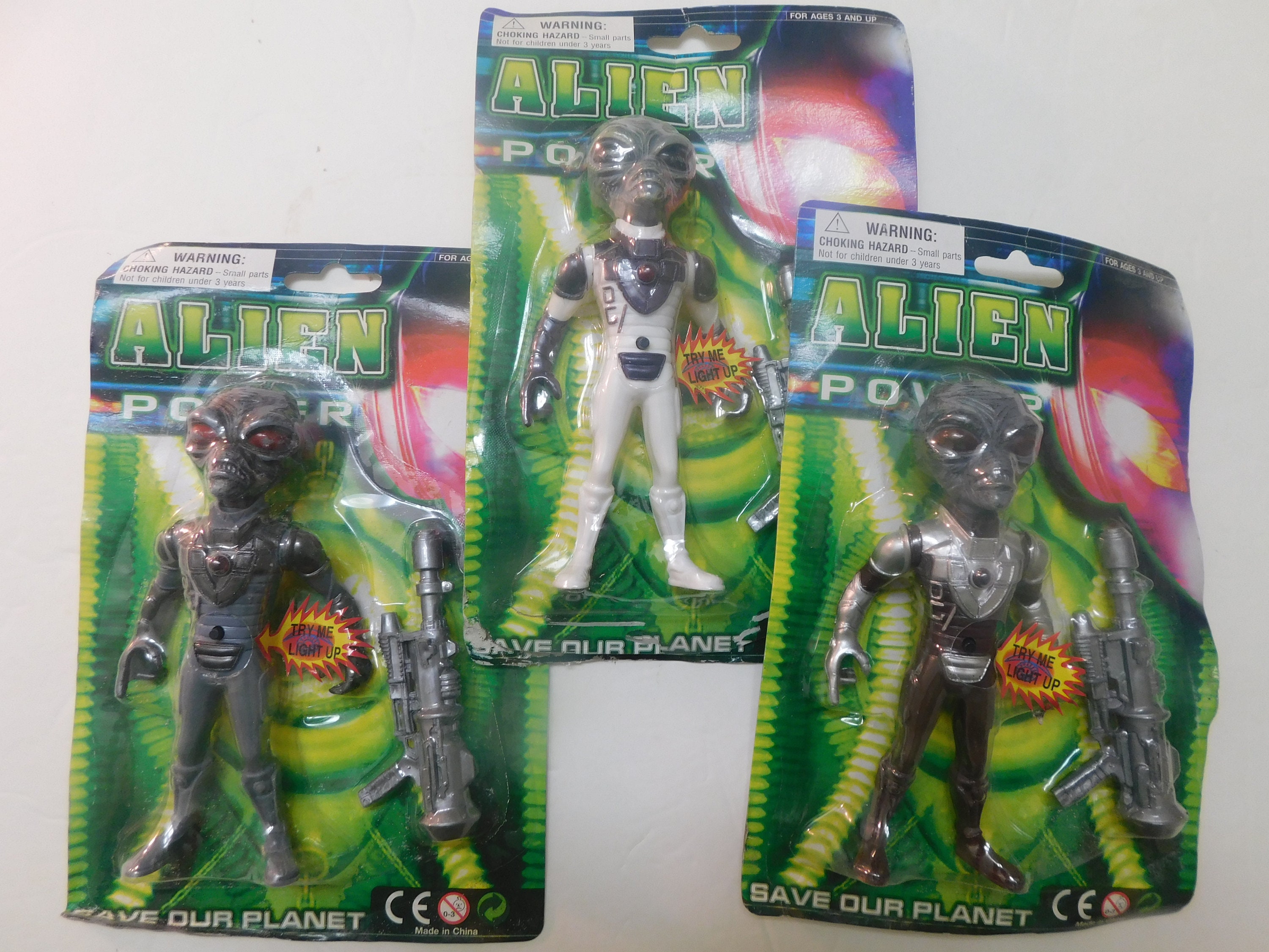 Alien Action Figure With Light and Toy Weapons Alien Power - Etsy