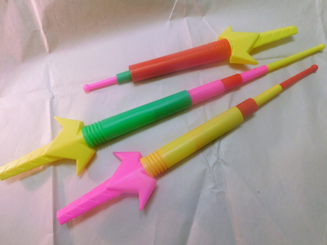 Vintage Toy Extendable Sword Hand Swords Asst Colors Toys - Etsy