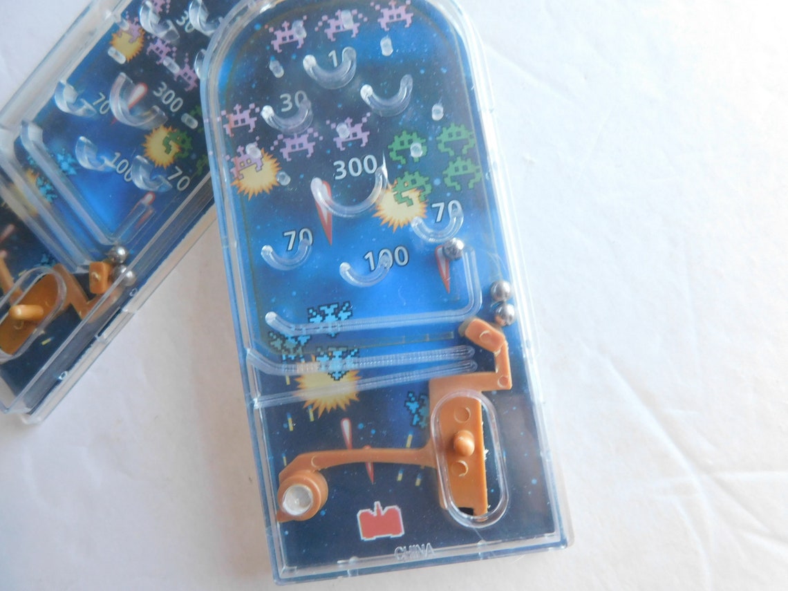 3x Classic Pinball Pocket Arcade Games Handheld Toys Pretend Play Vtg ...