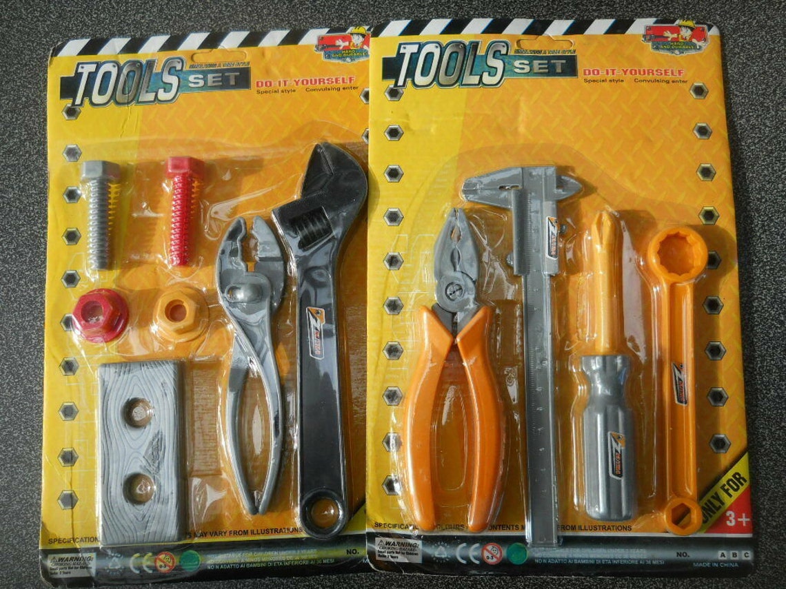 2x Kids Toy Tool Set Tools for Kids Pretend Play Handyman Toys | Etsy