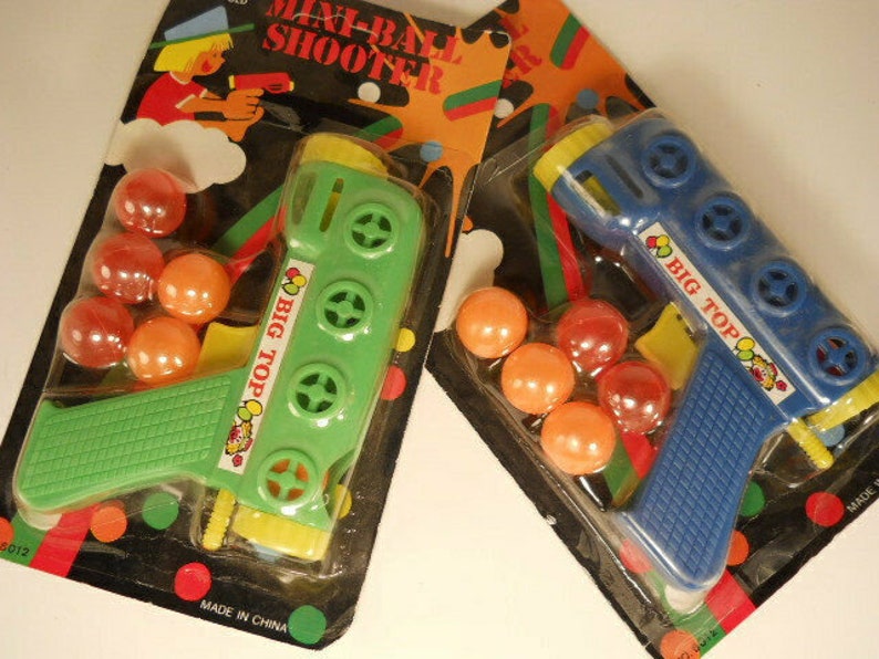 Mini Ball Shooter Toy Gun With Balls - Etsy
