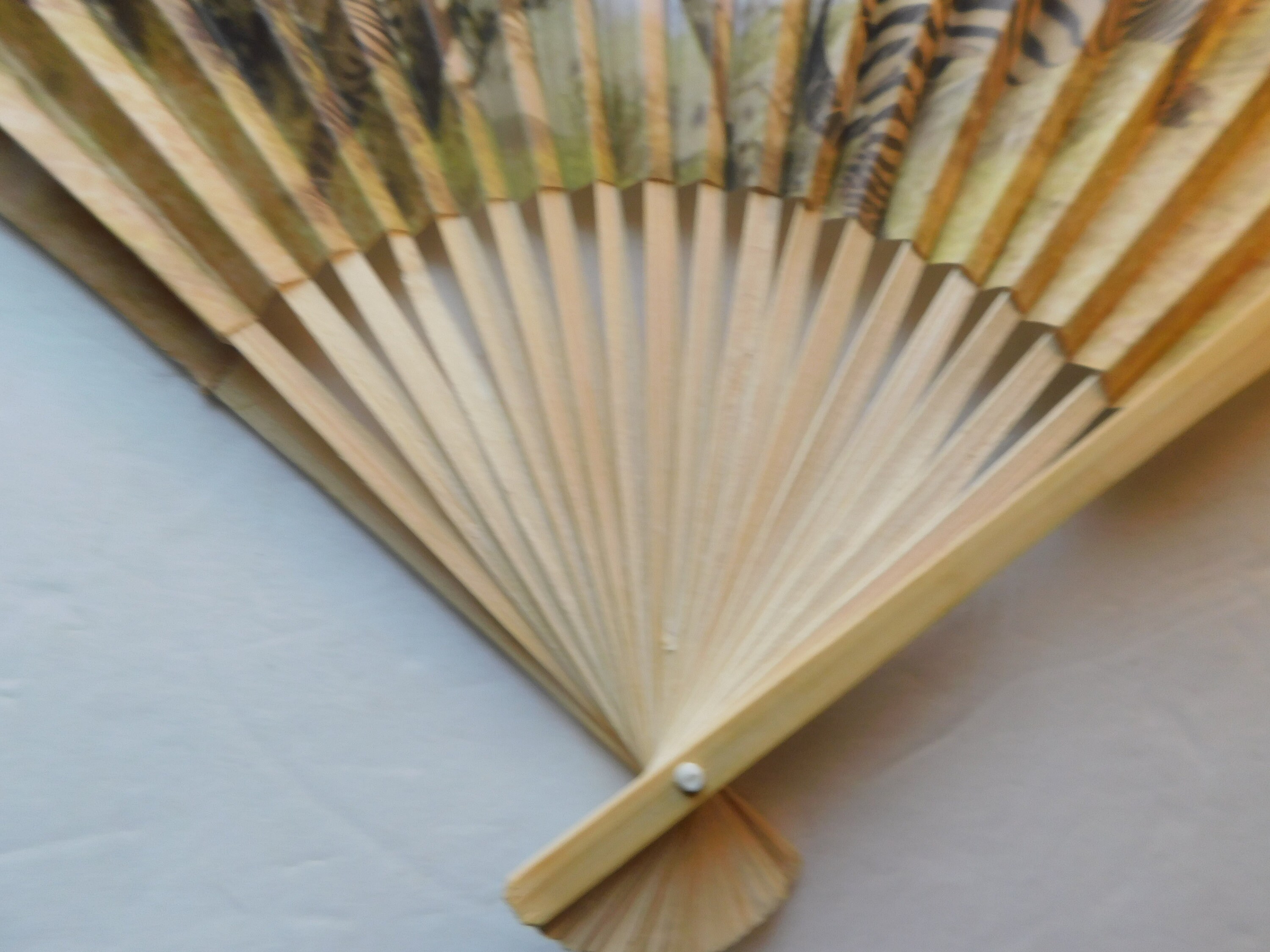 Zebra Animal Safari 11x16 Folding Fans Paper Wood Hand FAN - Etsy