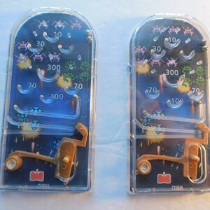 3x Classic Pinball Pocket Arcade Games Handheld Toys Pretend Play Vtg ...