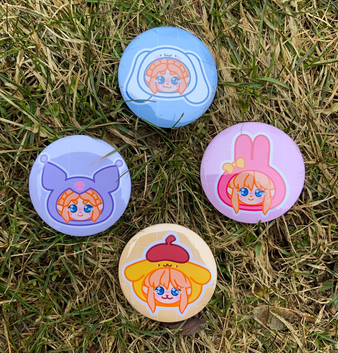 Sanrio X the Legend of Zelda Crossover Fanart Pinback Buttons - Etsy