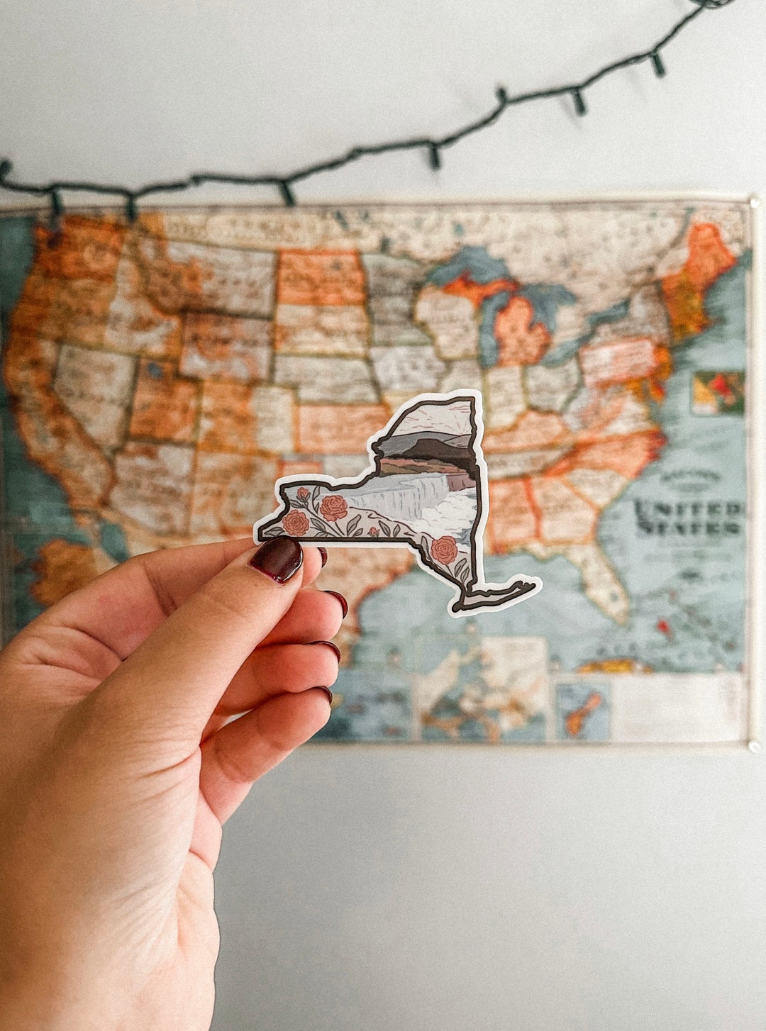New York Weatherproof Vinyl Sticker Durable , High Quality Decal State ...