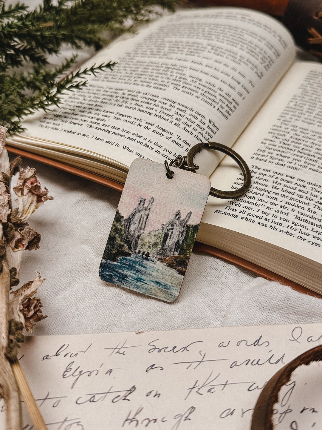 LOTR | Argonath Keychain, Hand Painted, Custom, Tolkien Inspired - Etsy