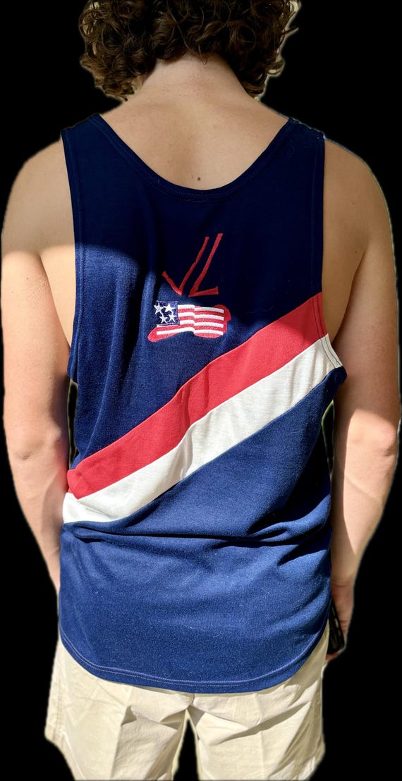 Vintage US National Rowing Team Tank/Vest - USA - Gem