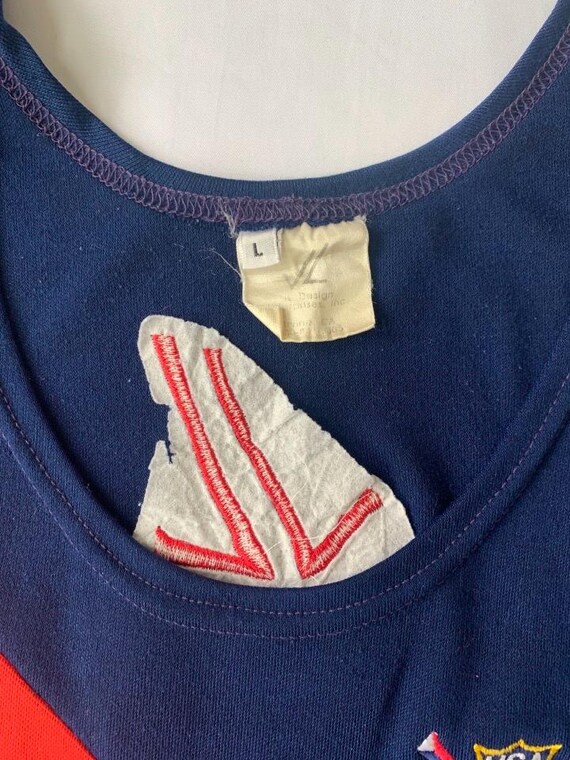 Vintage US National Rowing Team Tank/Vest - USA - Gem