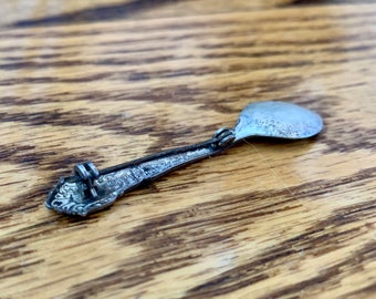 Silver Spoon Brooch | Etsy