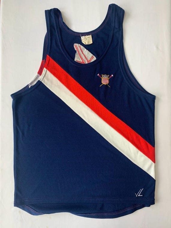 Vintage US National Rowing Team Tank/Vest - USA - Gem