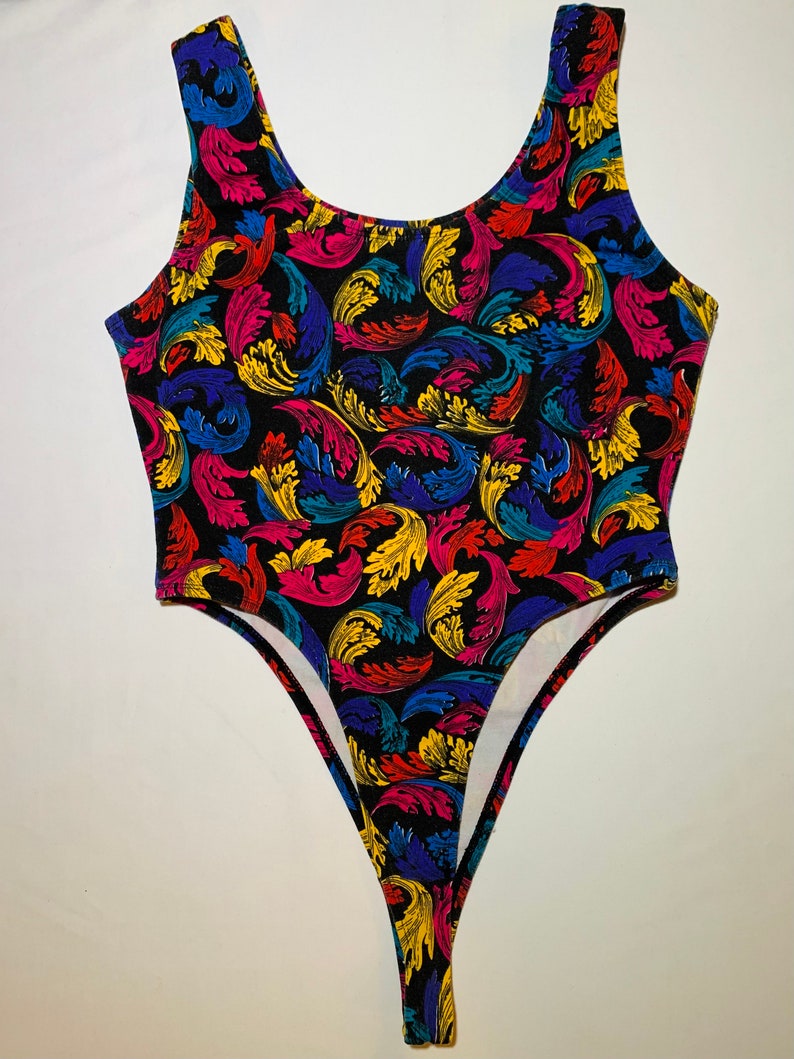 Vintage 80's Ladies Exercise Bodysuit - Etsy